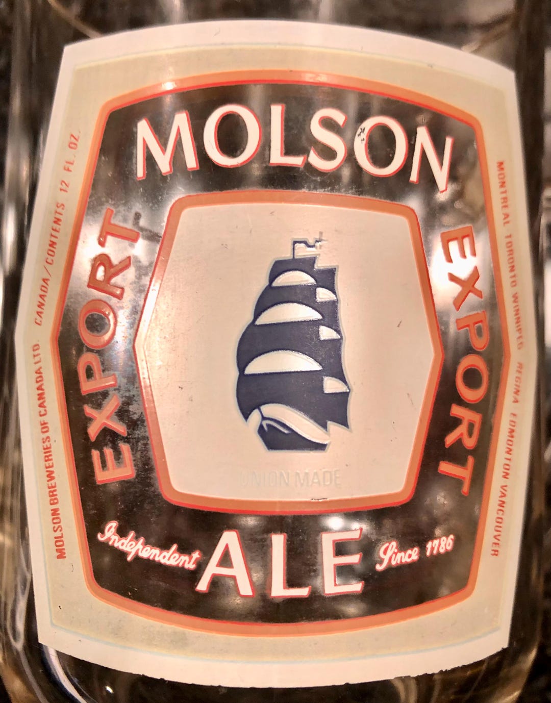 Super Rare Molson Export Ale Beer Mug - Etsy