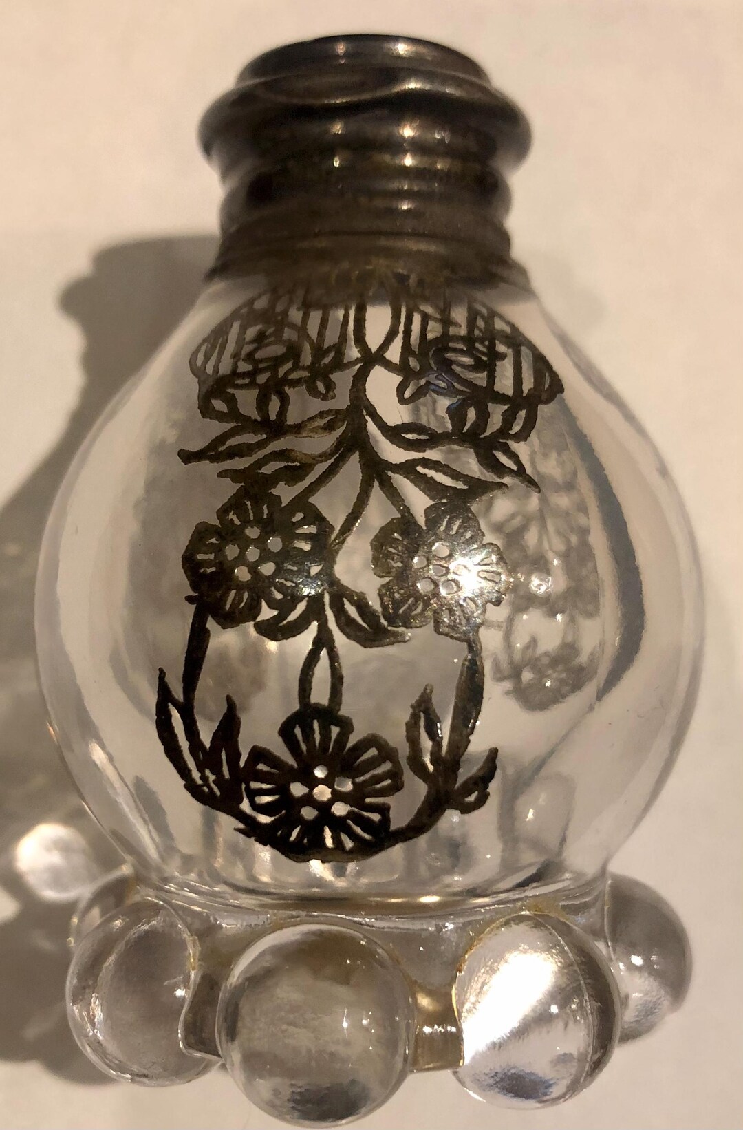 Sterling Silver Onlay Embossed Salt Shaker With Mother of Pearl - Etsy