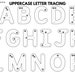 Printable Letter Tracing Worksheet, Uppercase and Lowercase Letters - Etsy