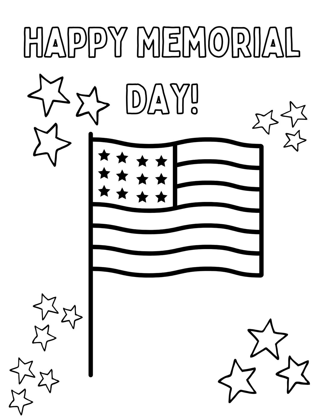 Memorial Day Coloring Pages - Etsy