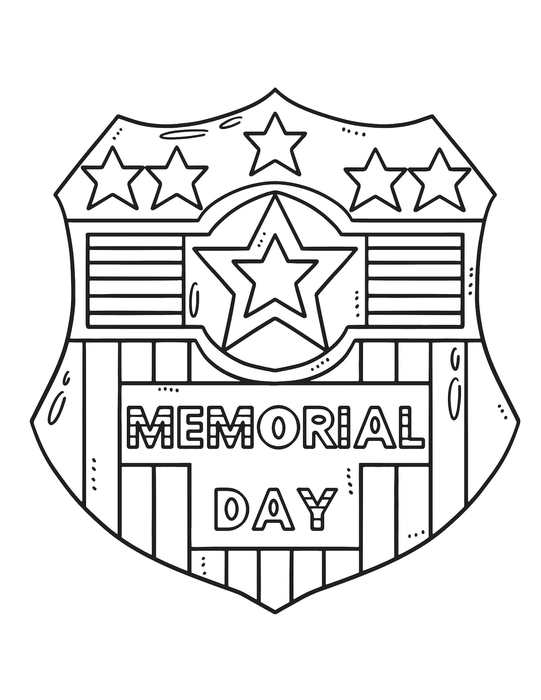 Memorial Day Coloring Pages - Etsy
