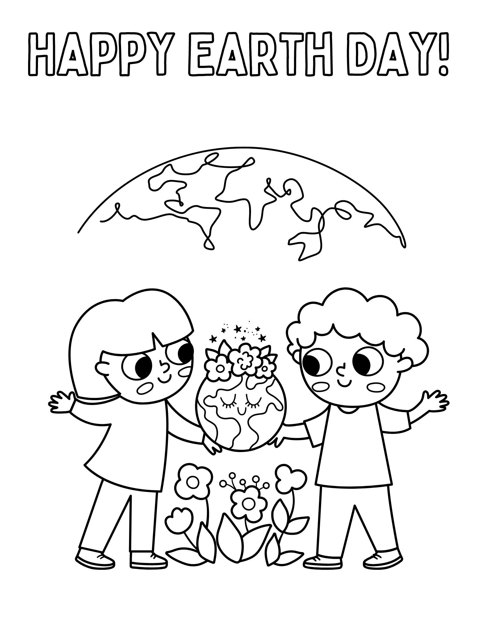 Earth Day Coloring Pages! - Etsy