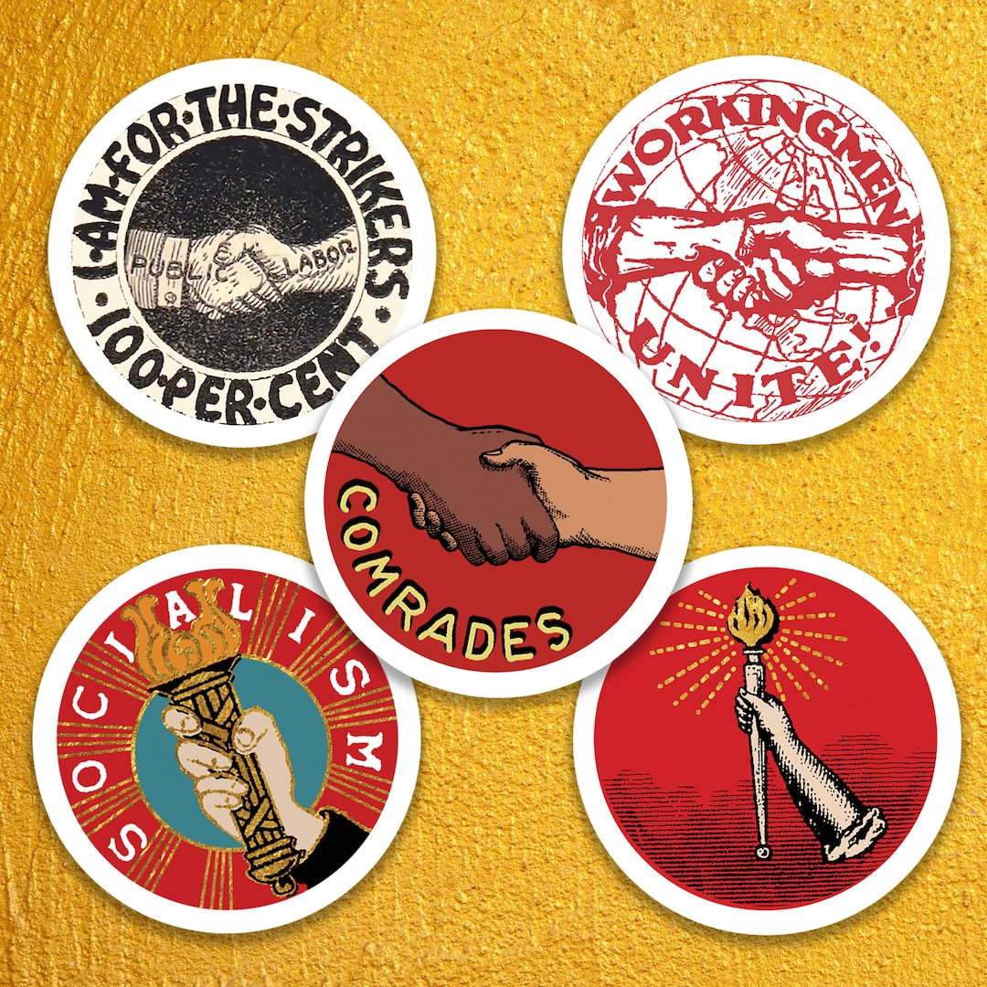 Socialist Sticker Variety Set #2 | Workingmen Unite! Comrades, Pro ...