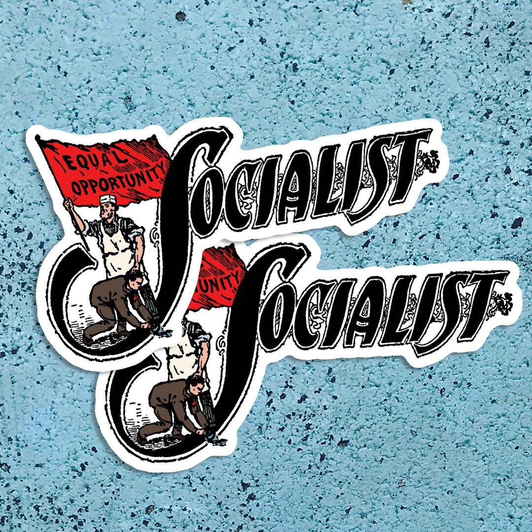 Set Two Socialist Large Vinyl Stickers | Edwardian Socialism | Retro ...