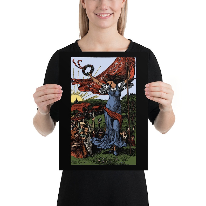 Leftist Poster: the Emancipation of Labour Walter Crane in | Etsy