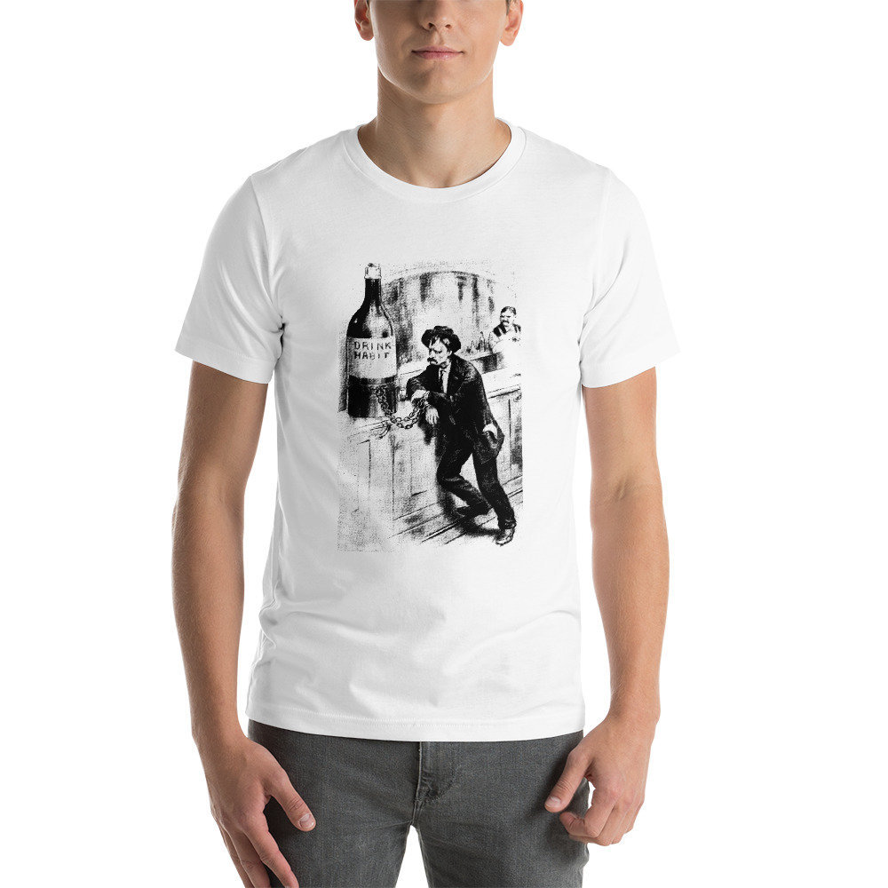 Alcohol T-shirt: Chained to the Drink Habit | Edwardian Prohibtion ...