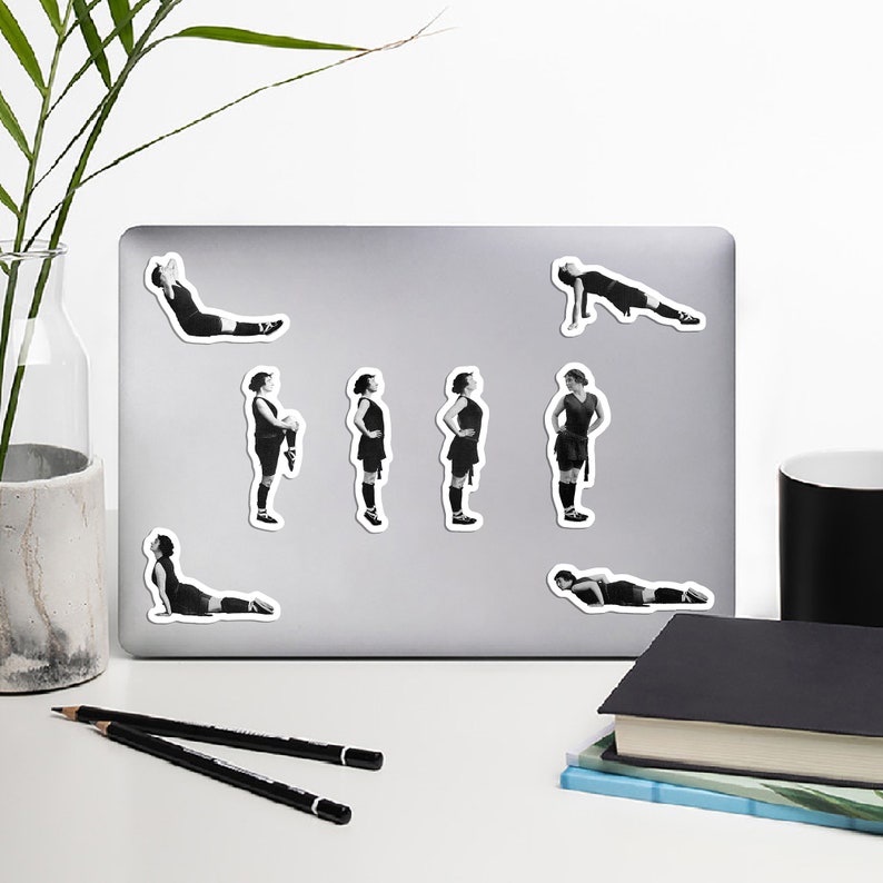 Retro Limber Ladies 1 Sticker Set 8 Vinyl Workout Women - Etsy
