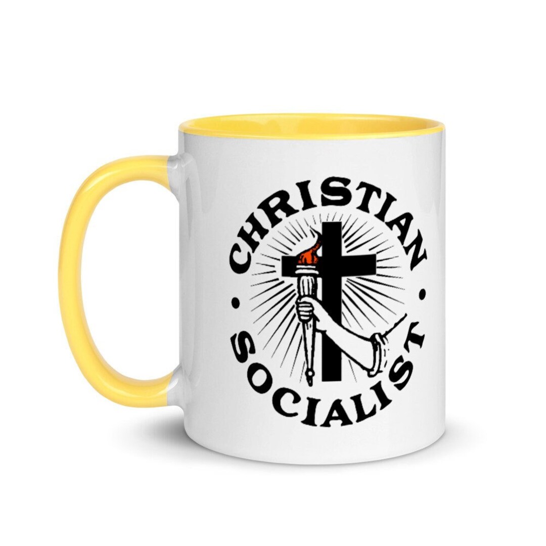 Christian Socialist Mug, Religious Leftist Ceramic Mug, Anti-capitalist ...
