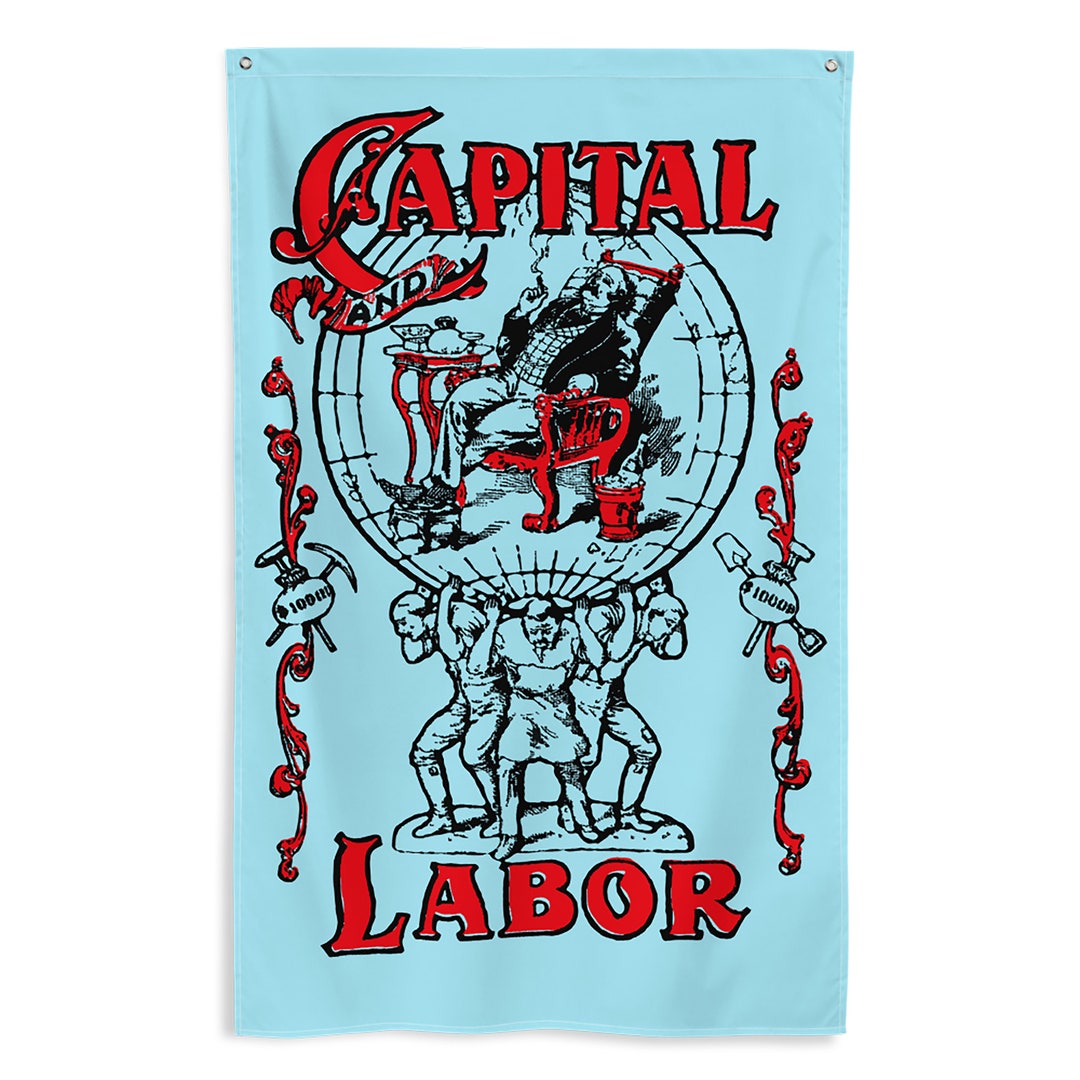 Workers Flag: Capital and Labor | 56x34.5 Inches Flag Communist ...