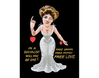 Leftist Floral Mug: Solidarity Forever Banner With Birds & Flourishing ...