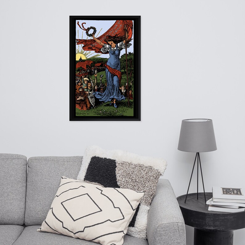 Leftist Poster: the Emancipation of Labour Walter Crane in | Etsy