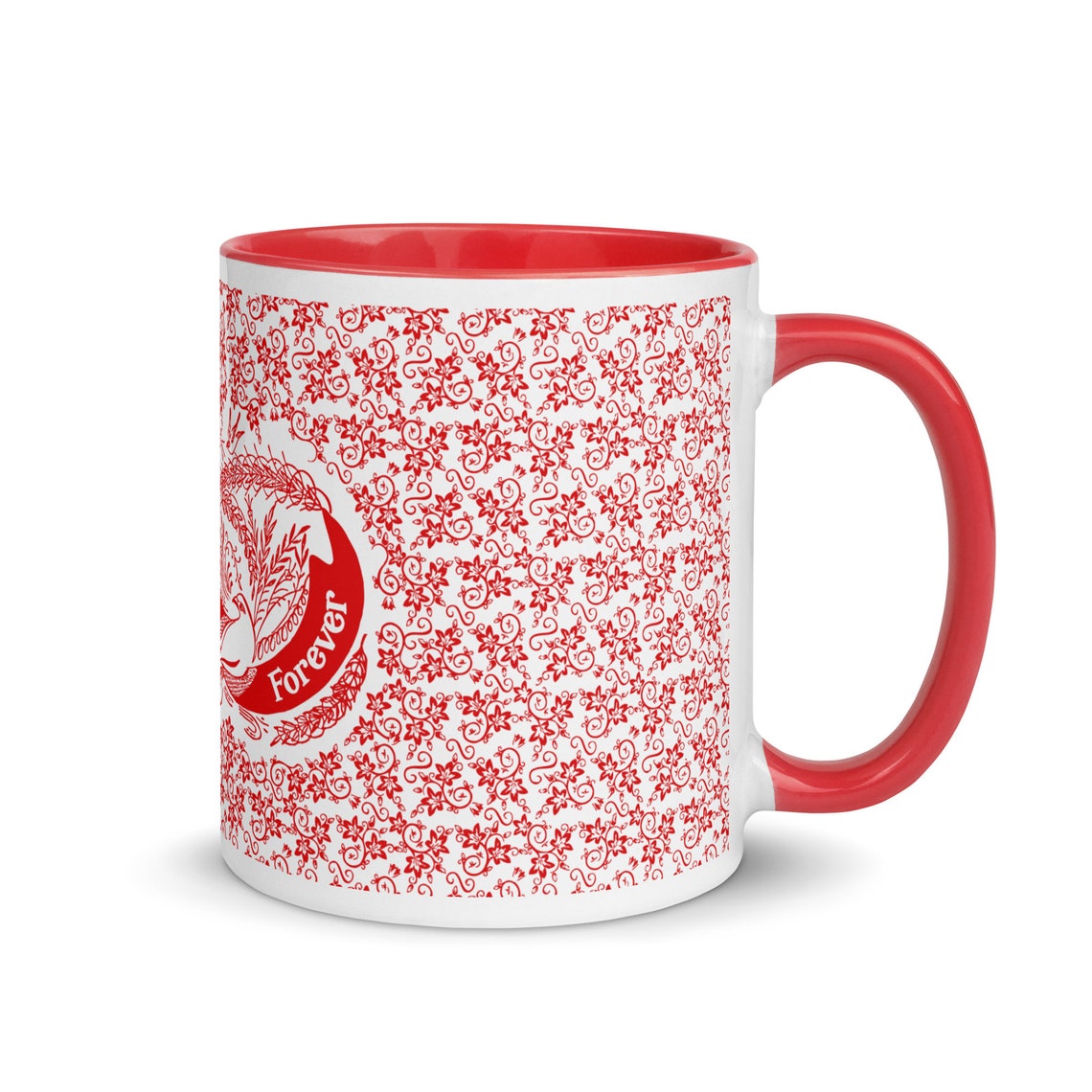 Leftist Floral Mug: Solidarity Forever Banner With Birds & | Etsy