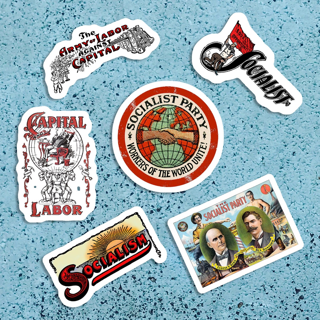 Socialist Sticker Variety Set | Workers of the World Unite! 6 Vinyl ...