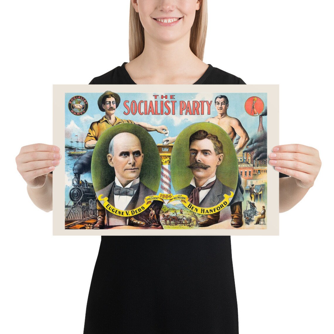 Socialist Poster: 1904 Socialist Party Presidential Campaign Poster ...