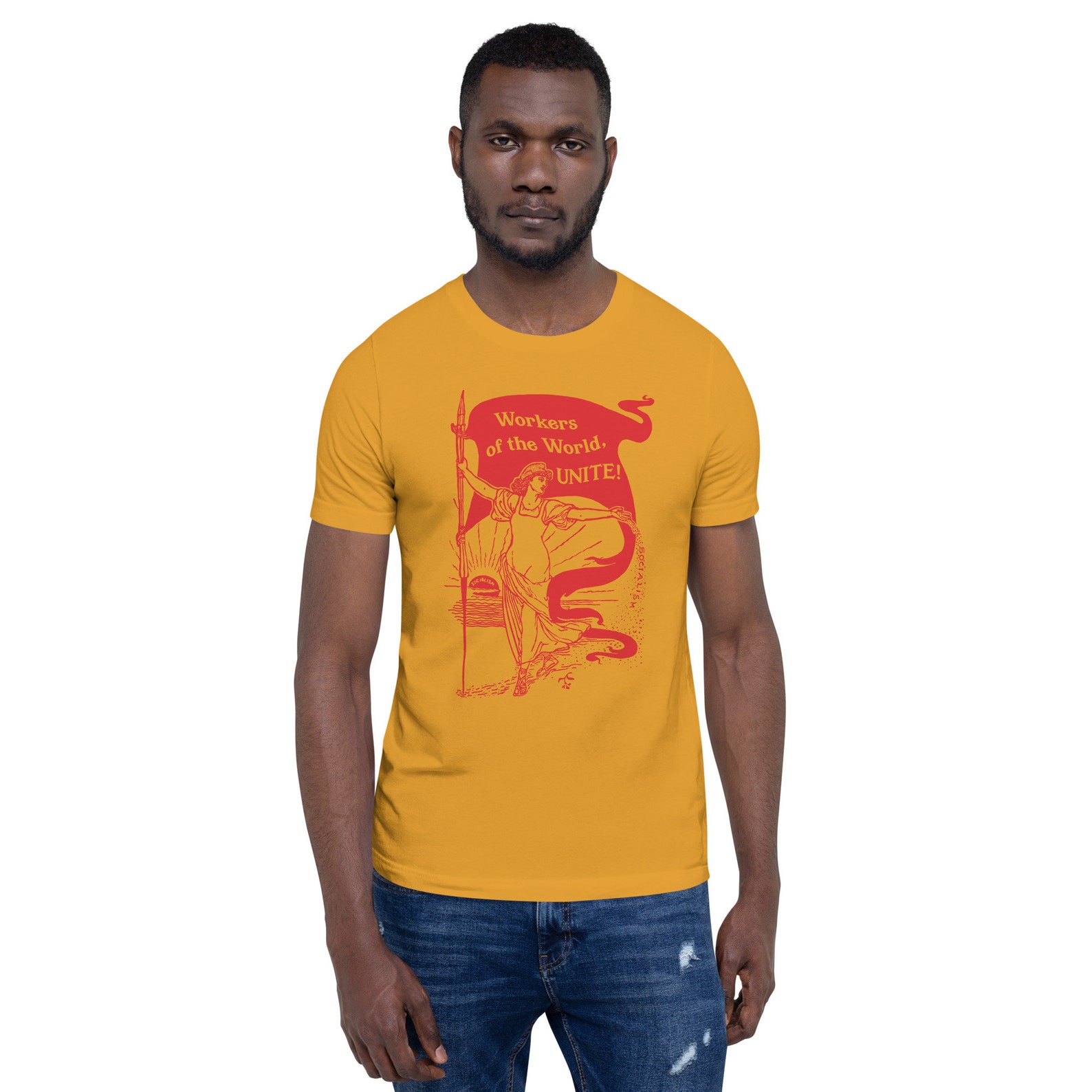 Leftist T-shirt: Workers of the World, Unite! | Unisex Retro Socialism ...