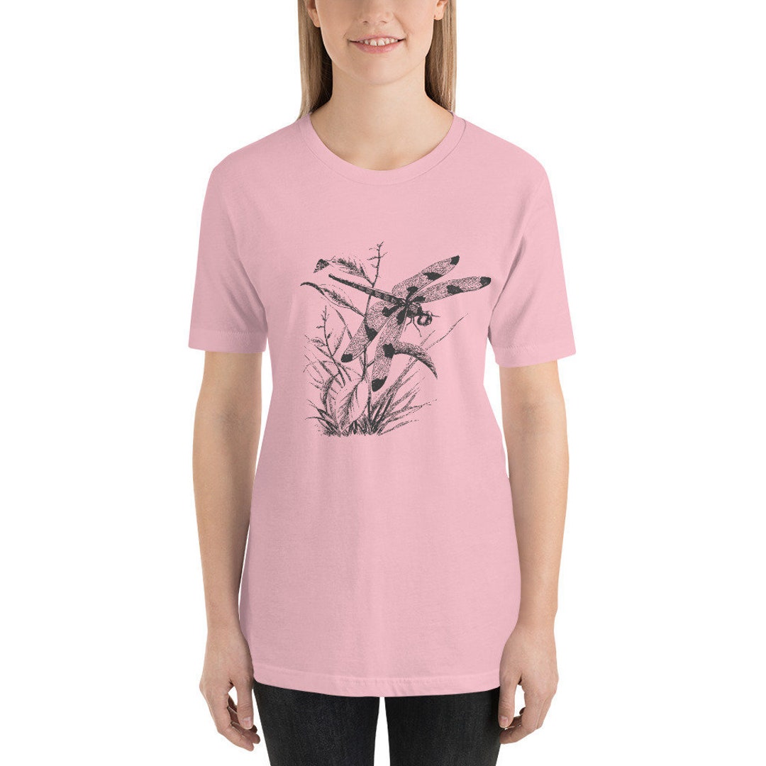 Dragonfly T-shirt, Retro Victorian Insect Illustration Shirt, Unisex ...