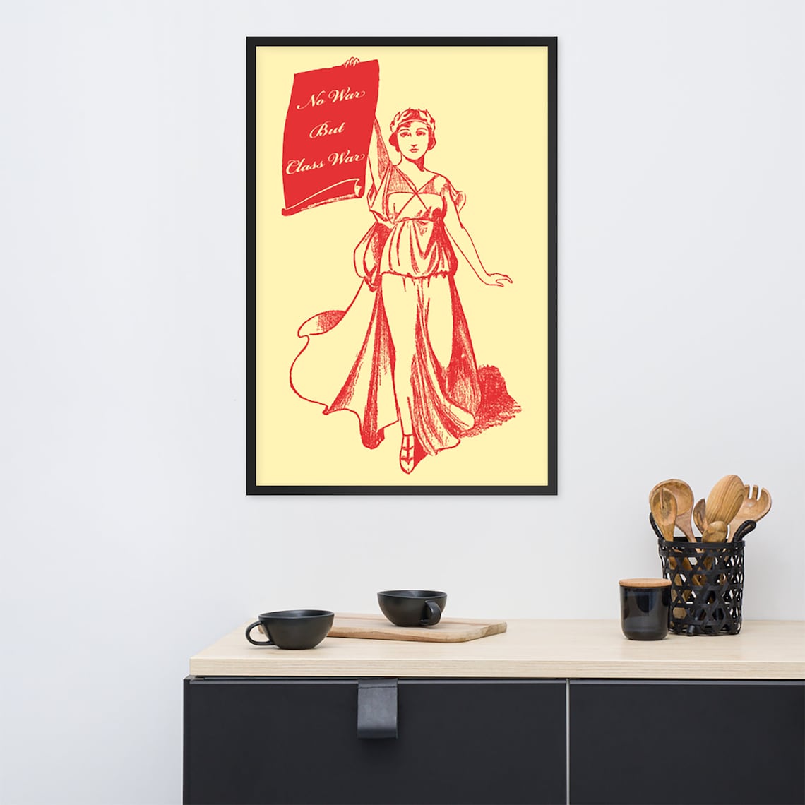 Leftist Poster: No War but Class War Retro 1920s Style - Etsy