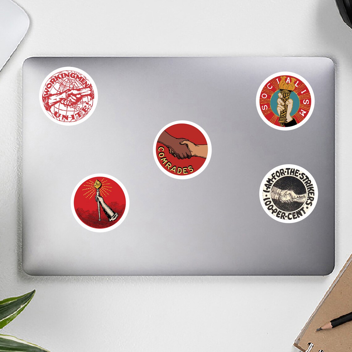 Socialist Sticker Variety Set 2 Workingmen Unite Comrades - Etsy