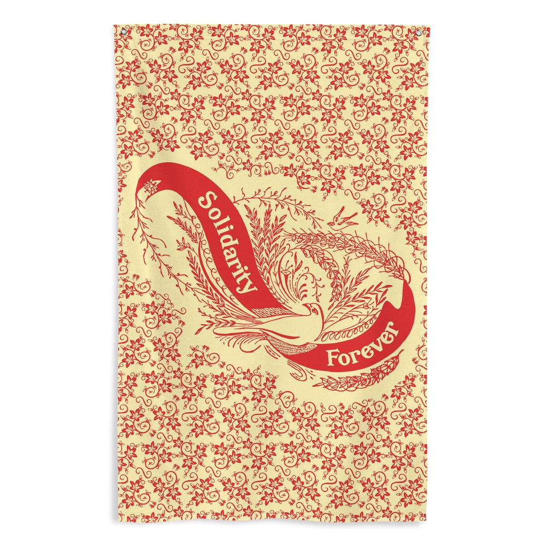 Leftist Flag: Solidarity Forever Banner, 5x3 Foot Retro Pro-worker Pro ...