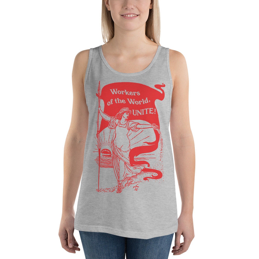 Leftist Tank: Workers of the World, Unite! | Unisex Retro Socialism ...