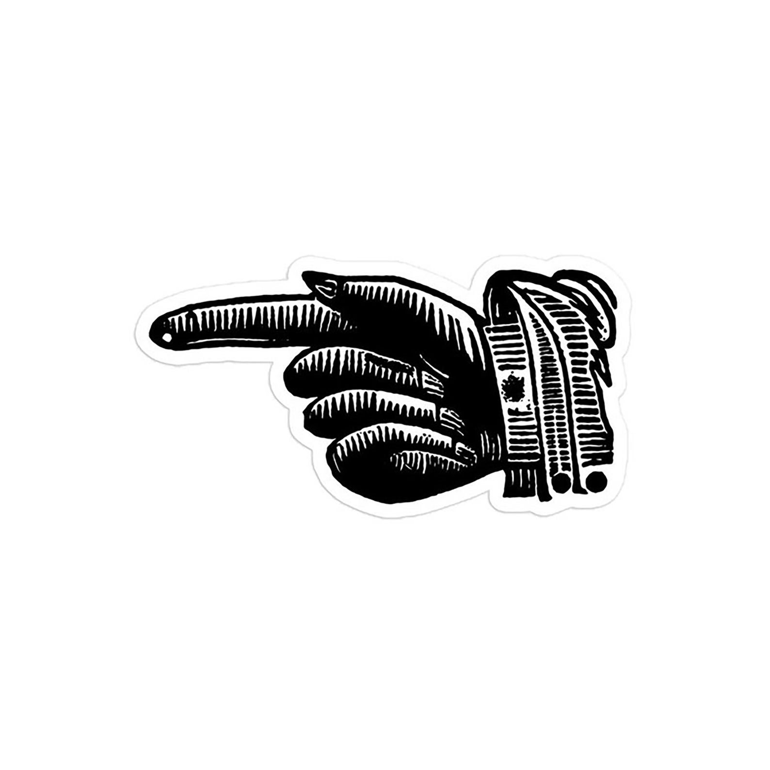 Victorian Pointing Finger 1 Large Vinyl Sticker: Retro - Etsy
