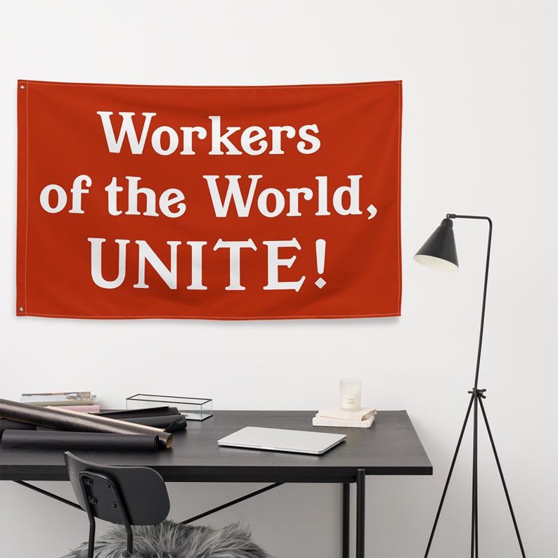 Workers Flag: Workers of the World Unite 3x5 Foot Retro - Etsy