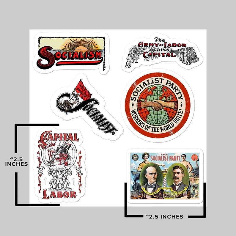 Socialist Sticker Variety Set Workers of the World Unite 6 - Etsy