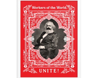Marxist Poster: Workers of the World Unite Retro Masses | Etsy