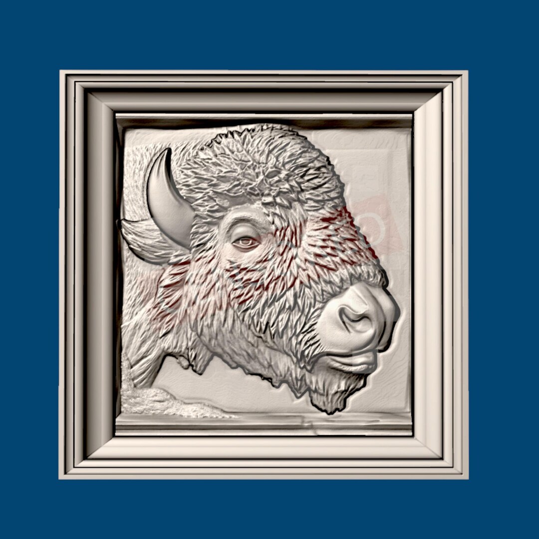 STL Router Files - Buffalo - 3D CNC Router - Plaque - Sign - Wall Decor ...