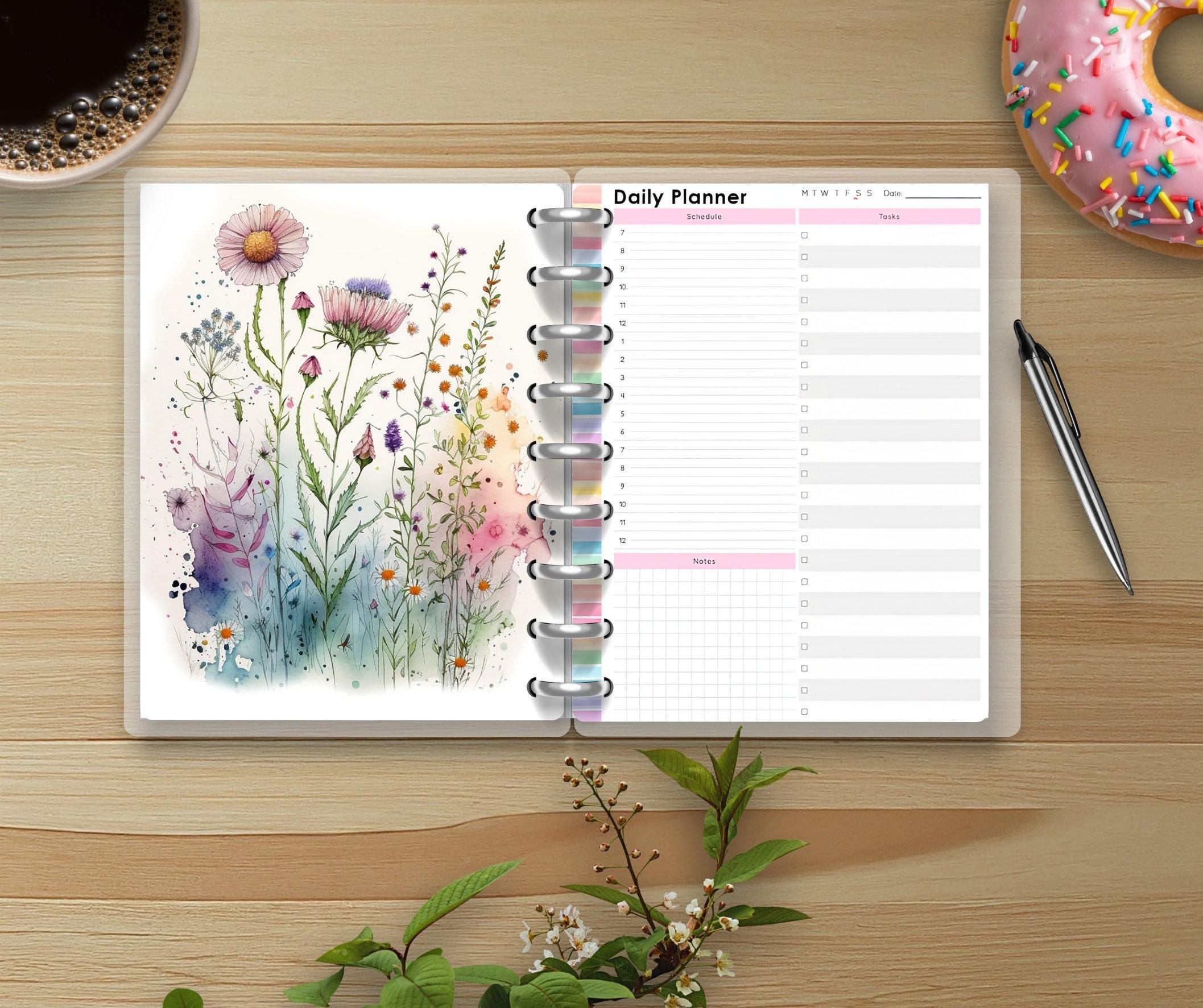 Flower Power #4 - Happy Planner Custom Laminated Cover - BIG, Classic ...