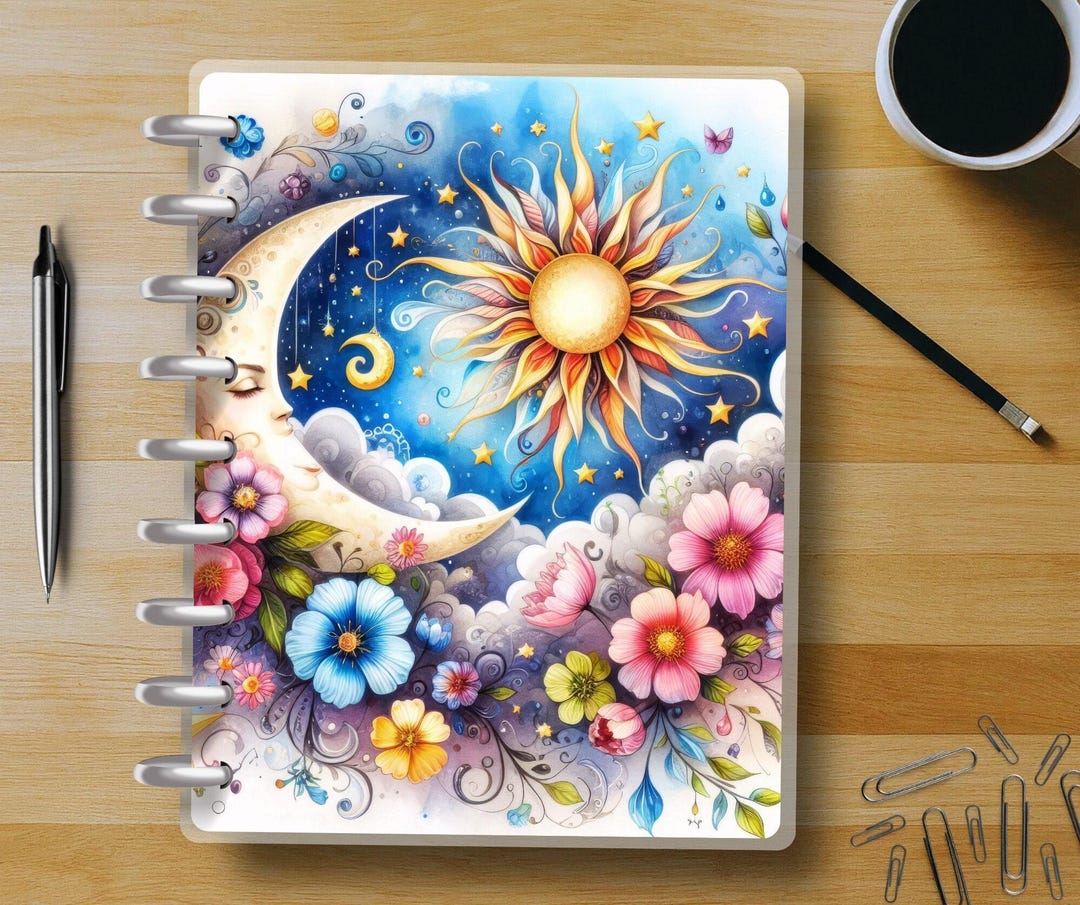 Celestial Landscape #3 - Happy Planner Custom Laminated Cover - Classic ...
