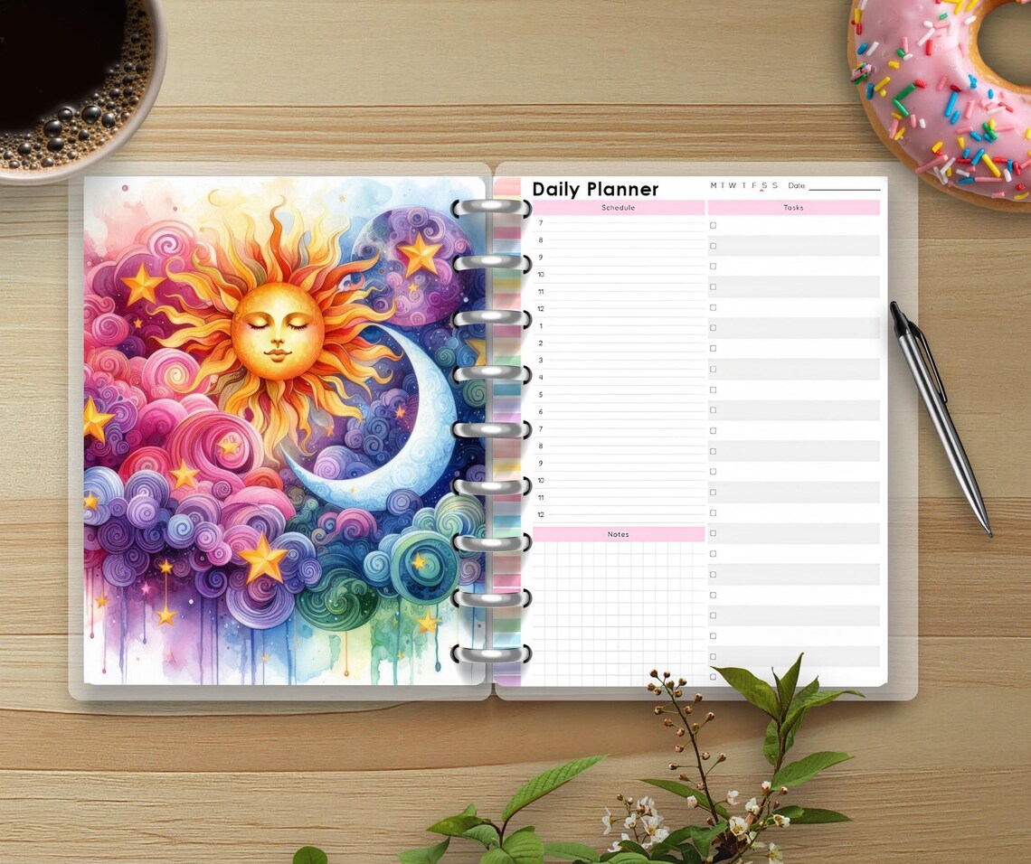 Celestial Landscape #4 - Happy Planner Custom Laminated Cover - Classic ...