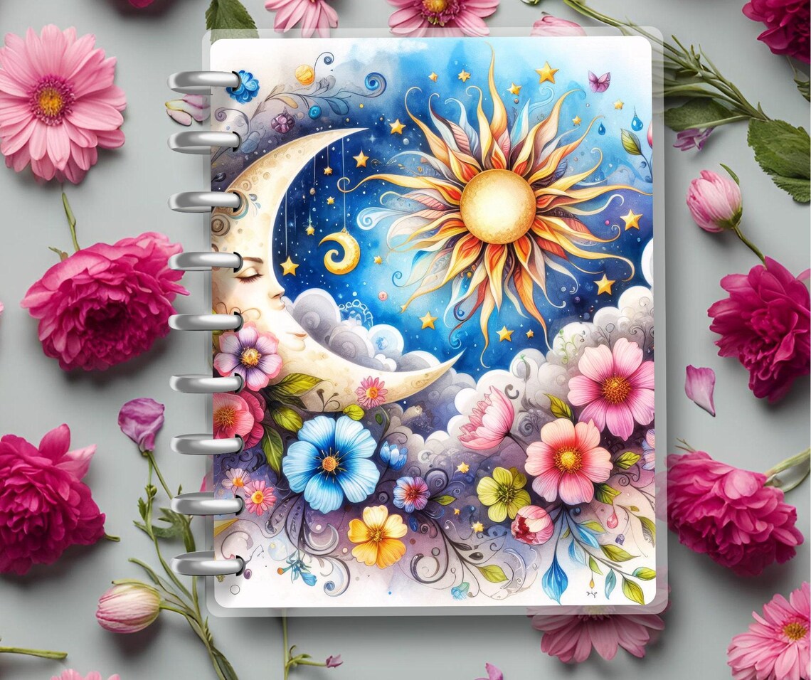 Celestial Landscape #3 - Happy Planner Custom Laminated Cover - Classic ...