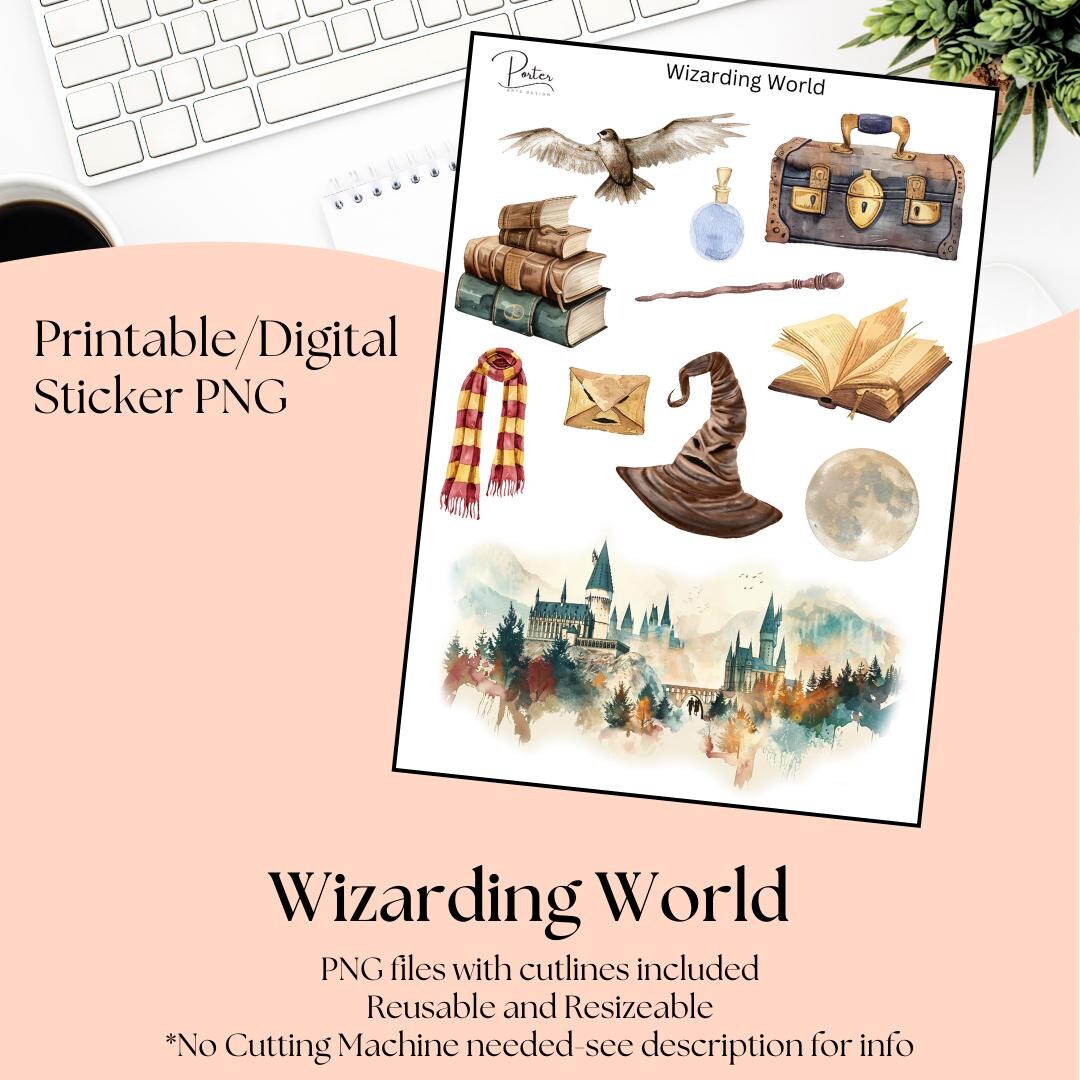 Printable Stickers- Wizarding World | Digital Download Stickers ...