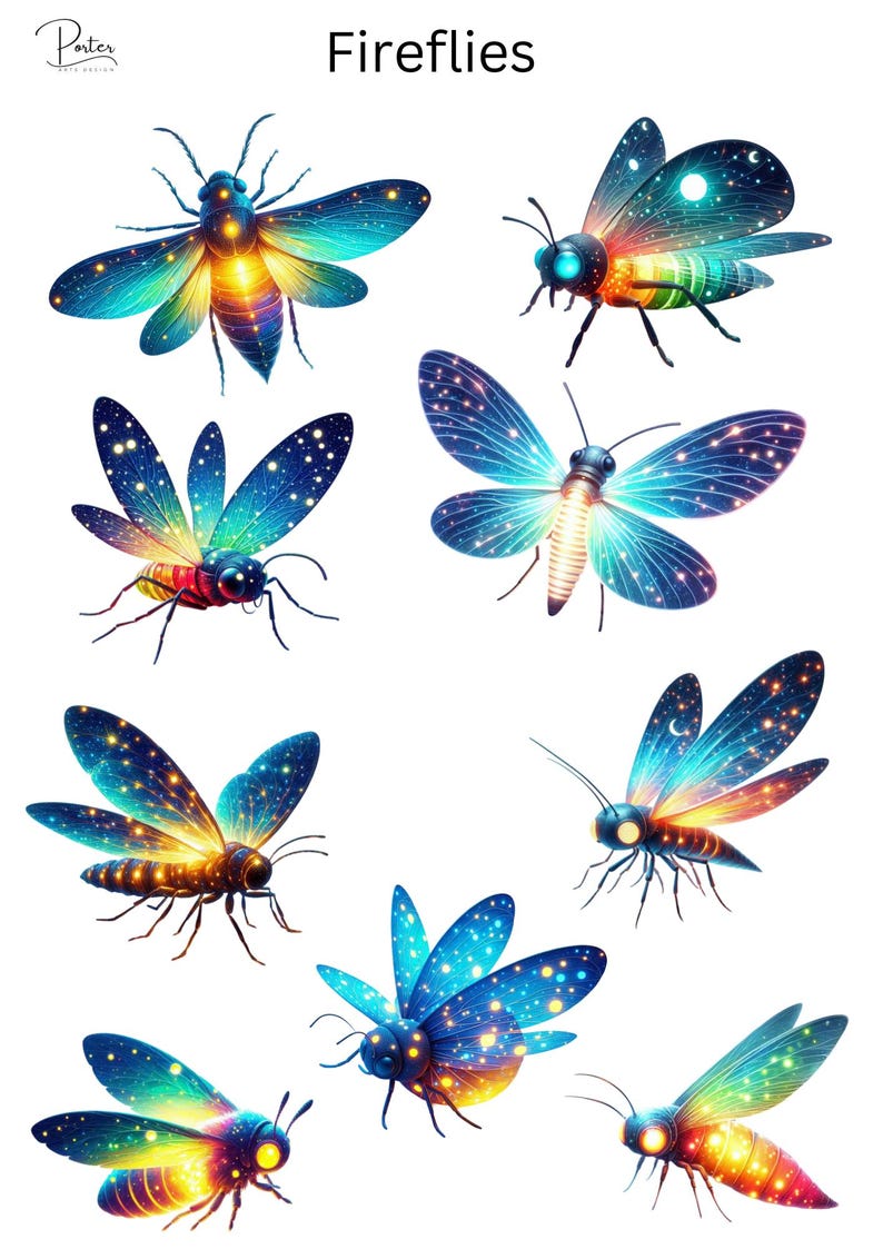 Printable Stickers- Fireflies | Digital Download Stickers | Stickers ...