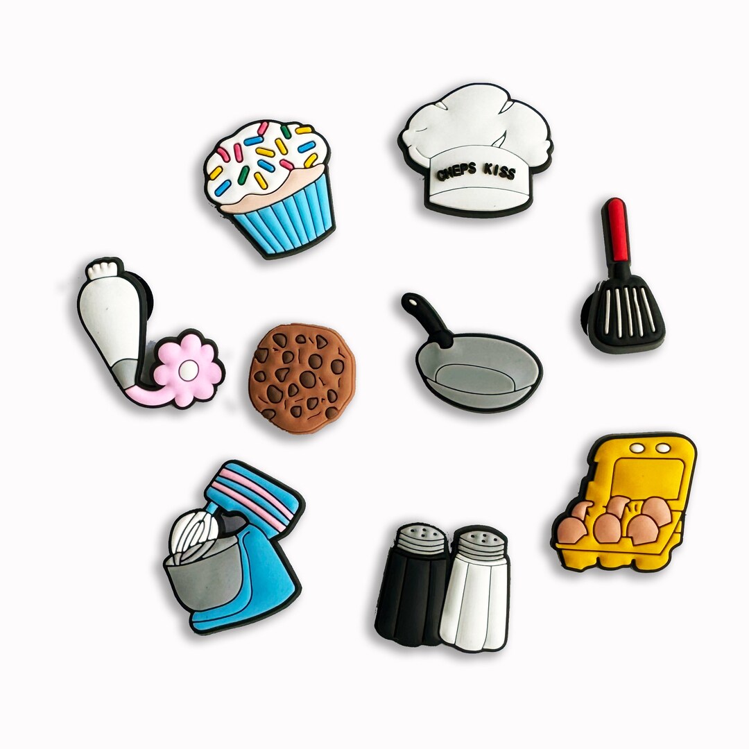 9 Pieces Chef/cook/pastry Chef Unisex-adult Shoe Charms for Clog ...