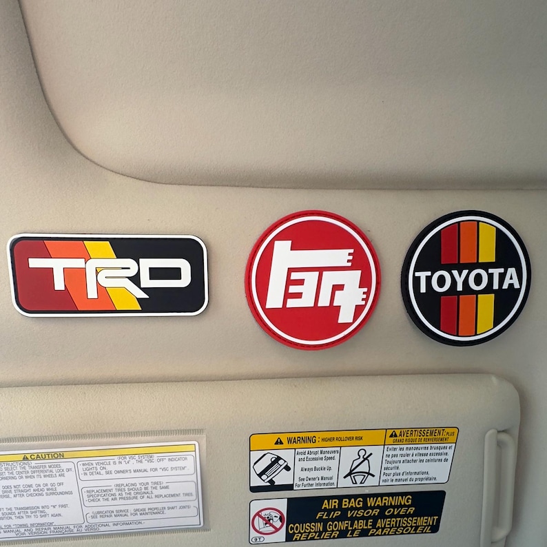 3D PVC Hook and Loop Patches – TRD Emblem Style for Toyota Enthusiasts ...