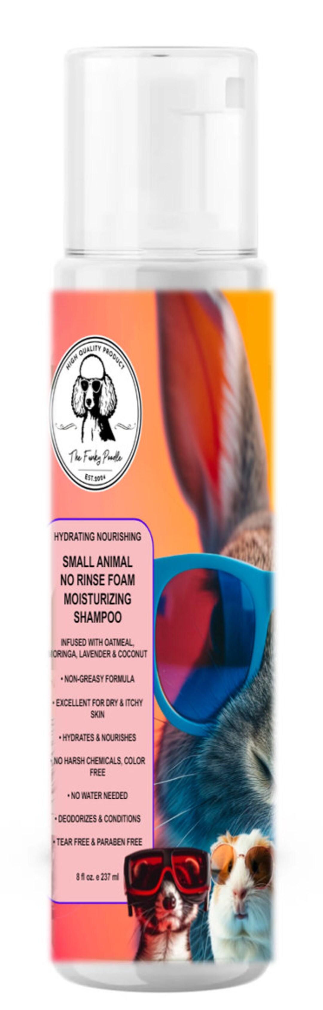 Funky No Rinse Small Animal Shampoo - Etsy