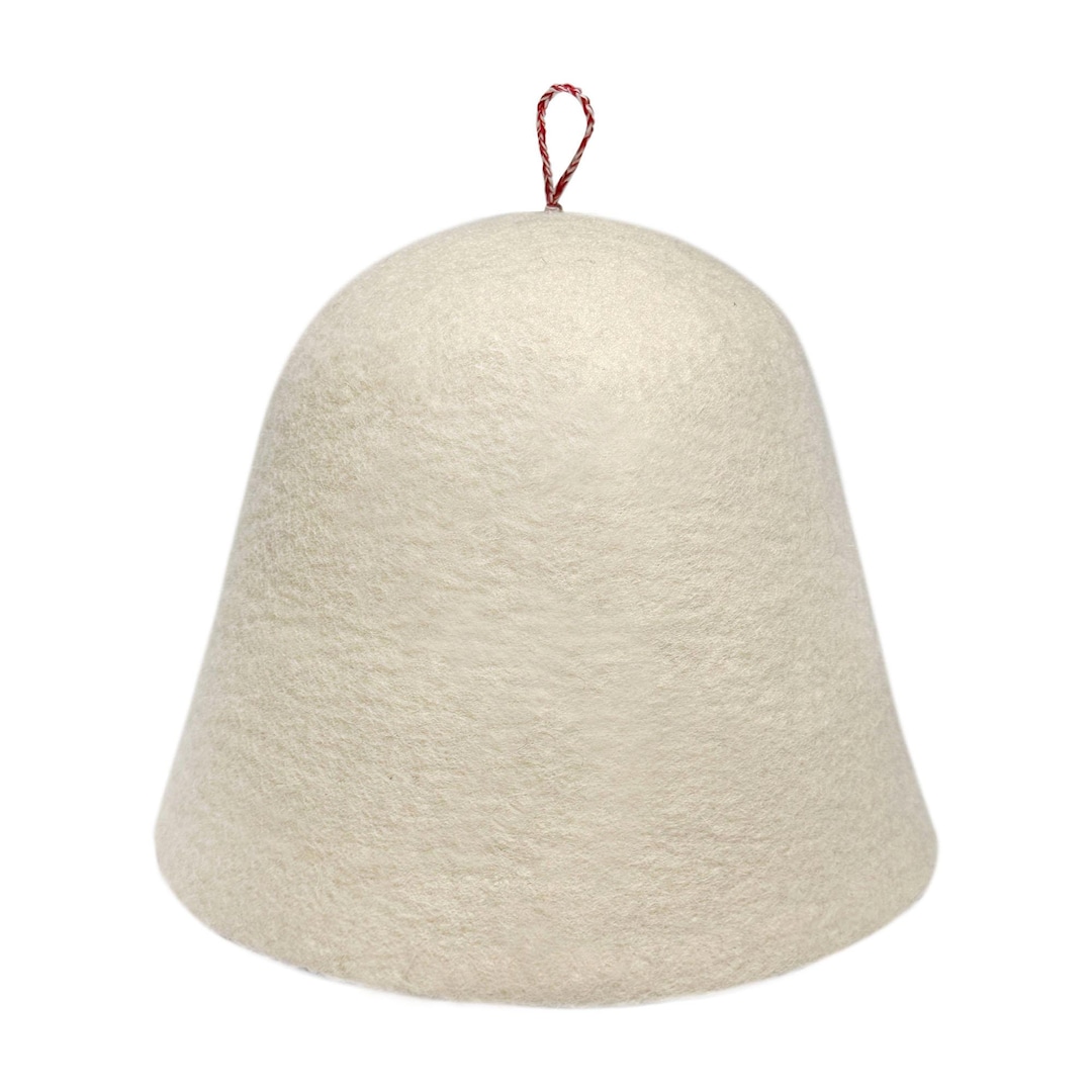 Cream Wool Sauna Hat – Felt Sauna & Banya Hat, Natural Eco-friendly ...