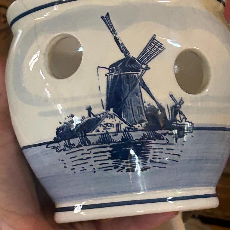 Delft Blue Planter - Etsy