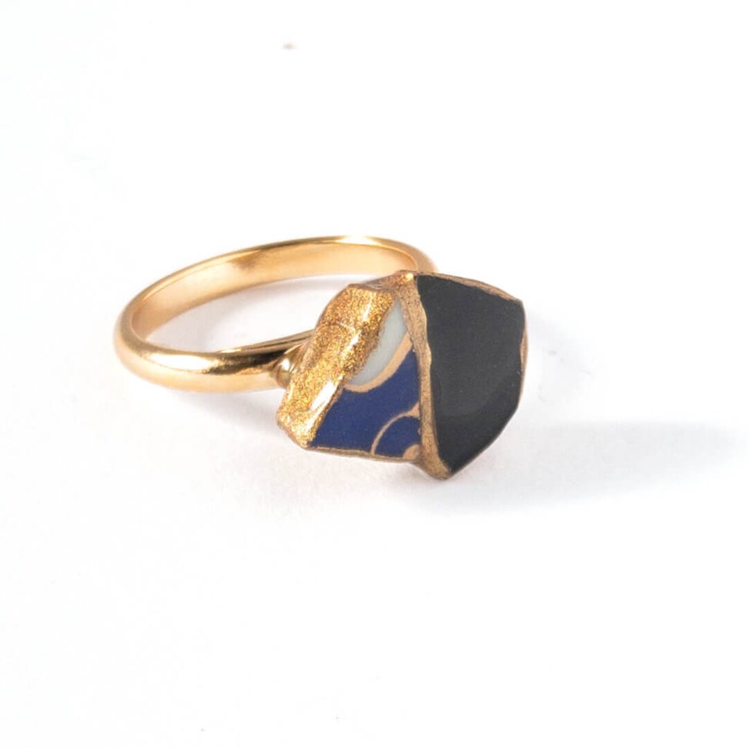 Kintsugi Ring, Kintsugi Jewelry, Wabi Sabi Gift - Etsy