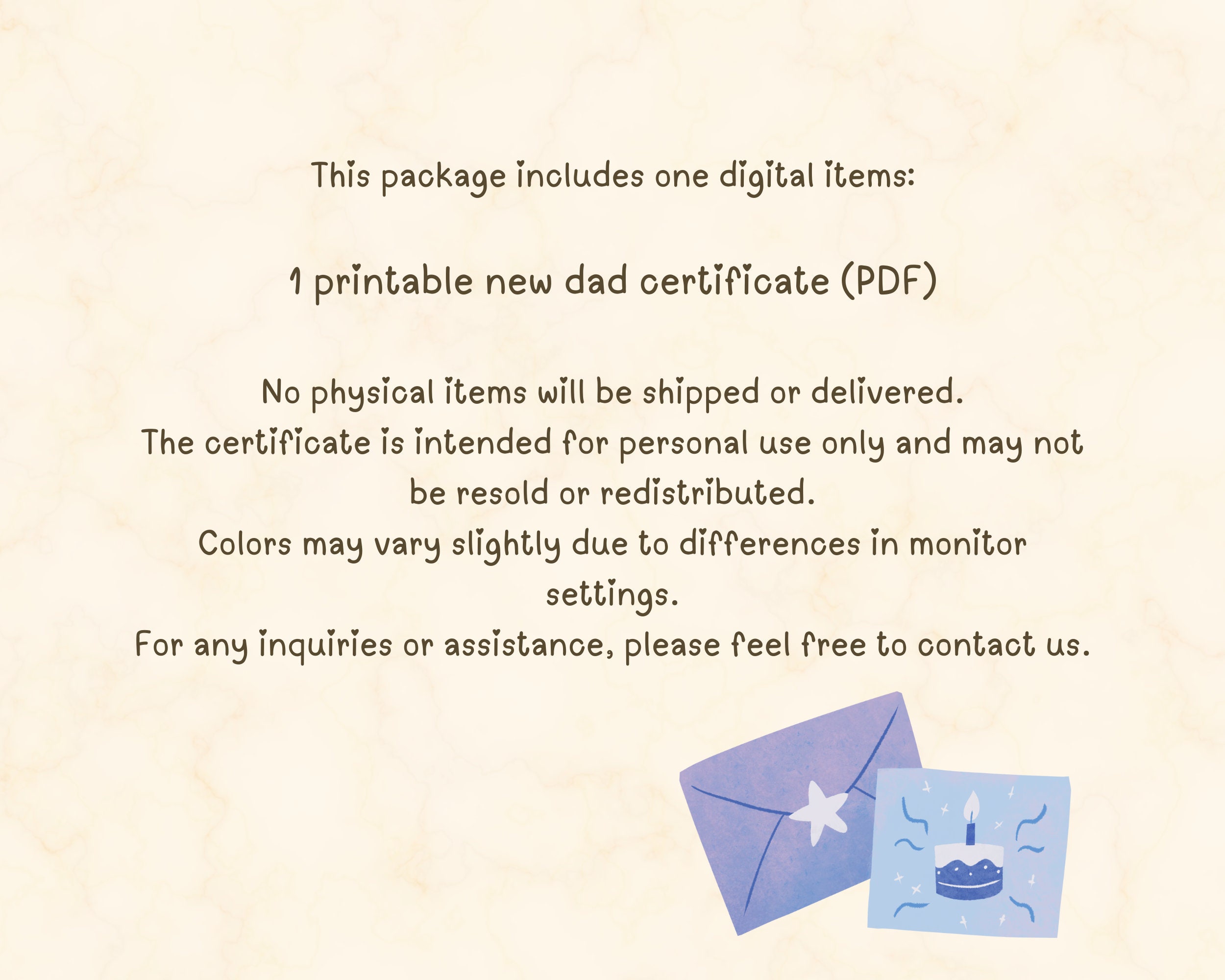 Printable 1st Father's Day Certificate of Appreciation for New Dad ...