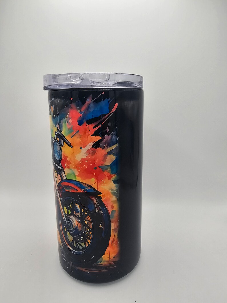 4 in 1 Koozie Motorcycle Tumbler, Gift for Her, Gifr for Him, Custom ...