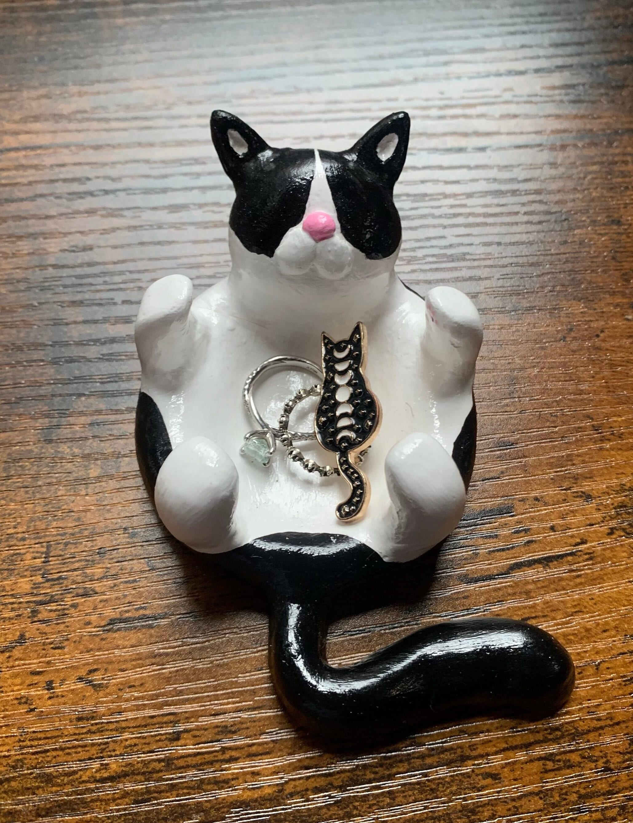 Cat jewelry holder store