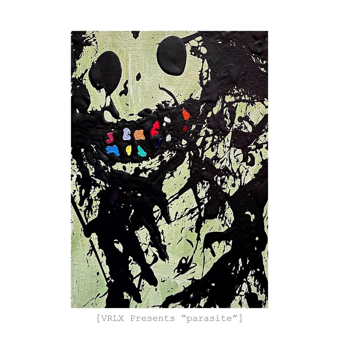 Parasite | Original Abstract Splatter Painting. 1 of 1 Handmade Artwork ...