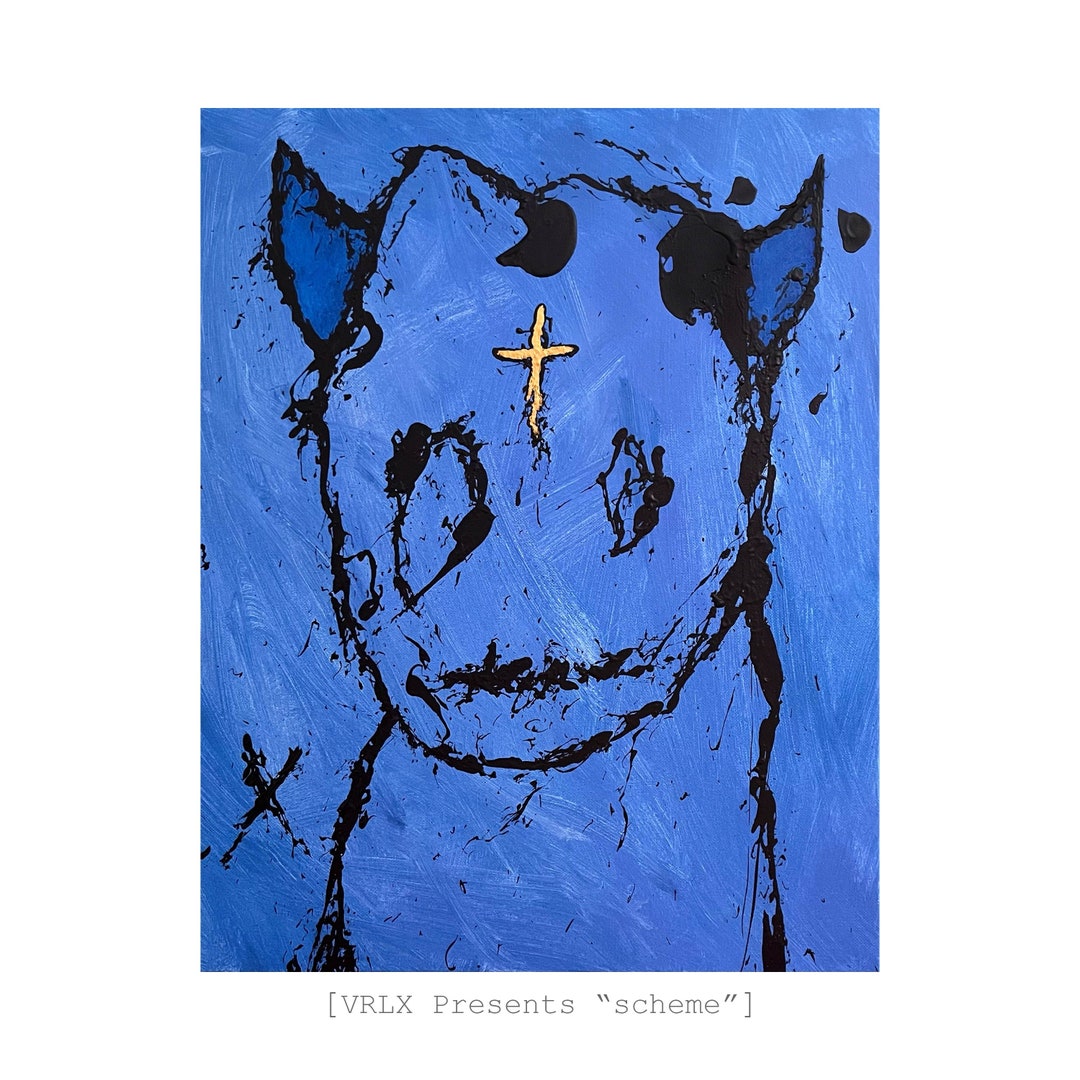 Scheme | Original Abstract Splatter Painting. 1 of 1 Handmade Artwork ...