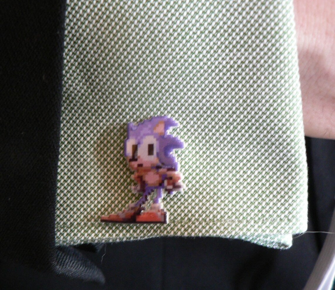 Sonic the Hedgehog Cufflinks // Video Game Cufflinks // Geek Wedding ...