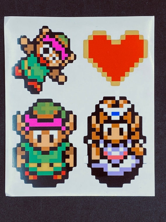 Link to the Past Pixelated Sticker Pack // Legend of Zelda - Etsy