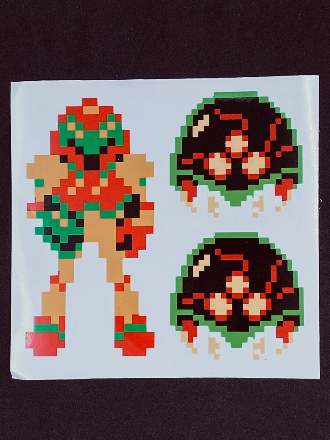 Metroid and Samus Pixelated Sticker Pack // Video Game Stickers ...