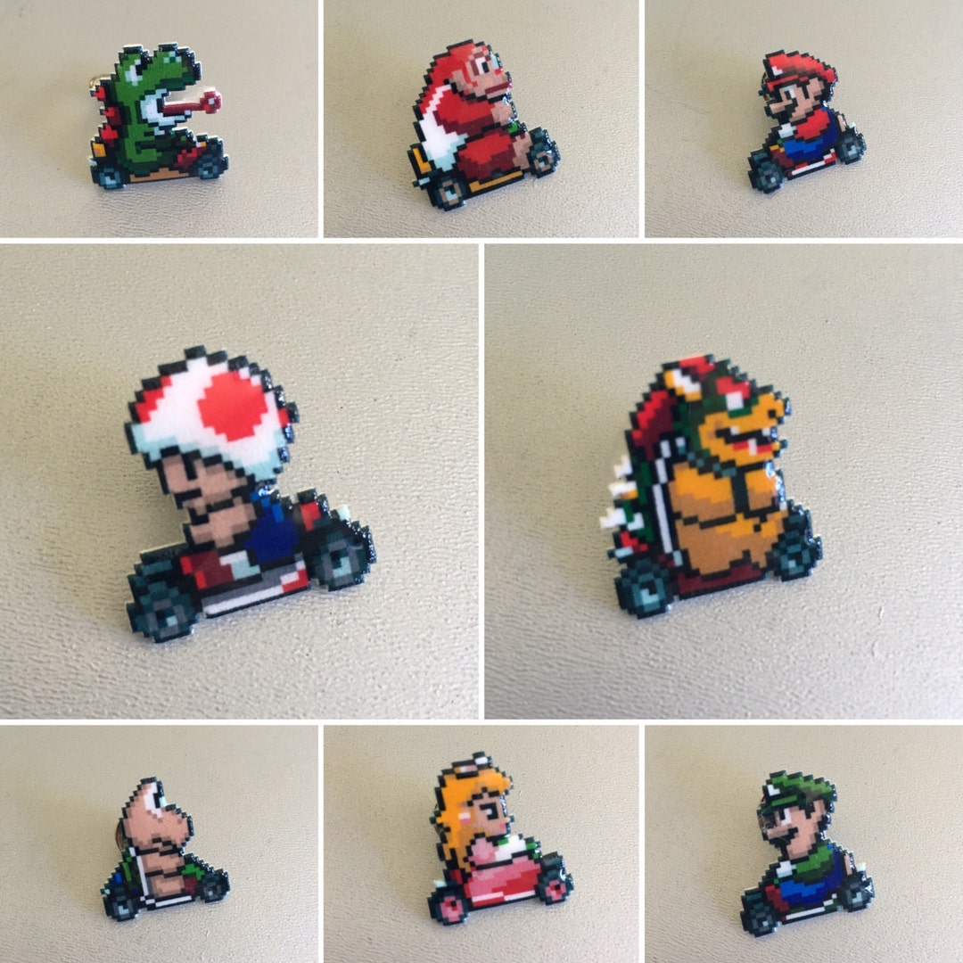 Super Mario Kart Pin // Nintendo Hat Pin // Tie Tack // Retro Lapel Pin ...